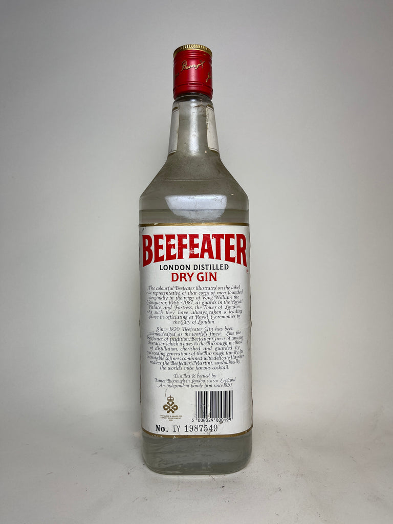 James Burrough's Beefeater London Dry Gin - 1980s (40%, 100cl) – Old ...