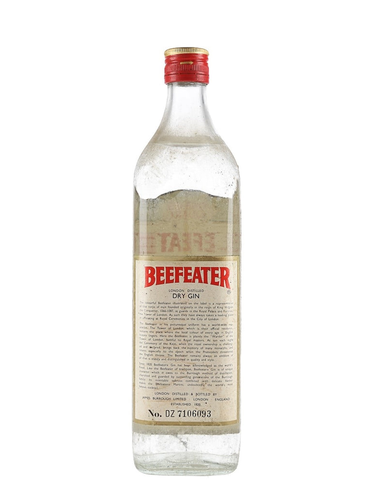 James Burrough's Beefeater London Dry Gin - c. 1971 (47%, 94.6cl) – Old ...