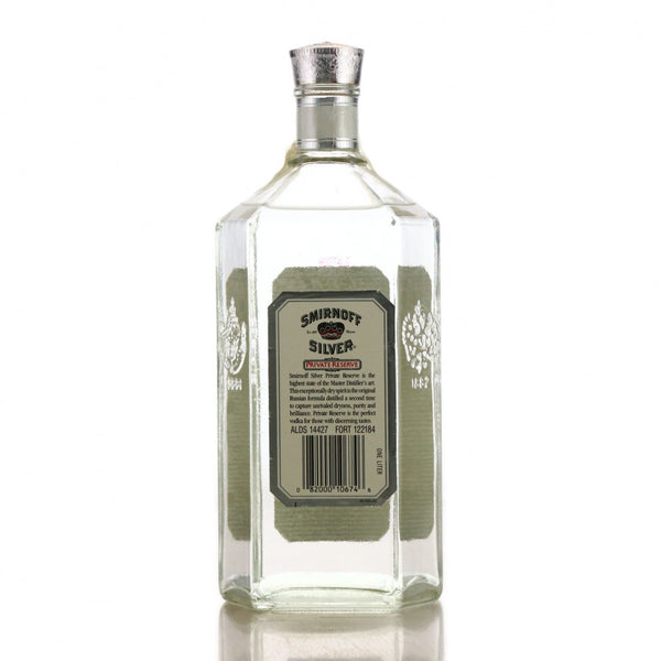 Smirnoff Silver Private Reserve Vodka - 1980s (45.2%, 100cl) – Old ...