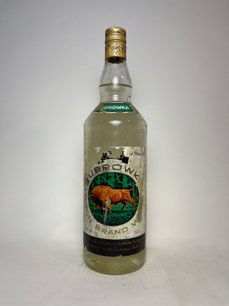 Polmos Zubrówka Bison Grass Vodka - 1980s (40%, 100cl) – Old Spirits ...