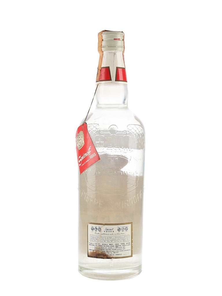 Smirnoff Red Label Vodka - 1960s (40%, 75cl) – Old Spirits Company