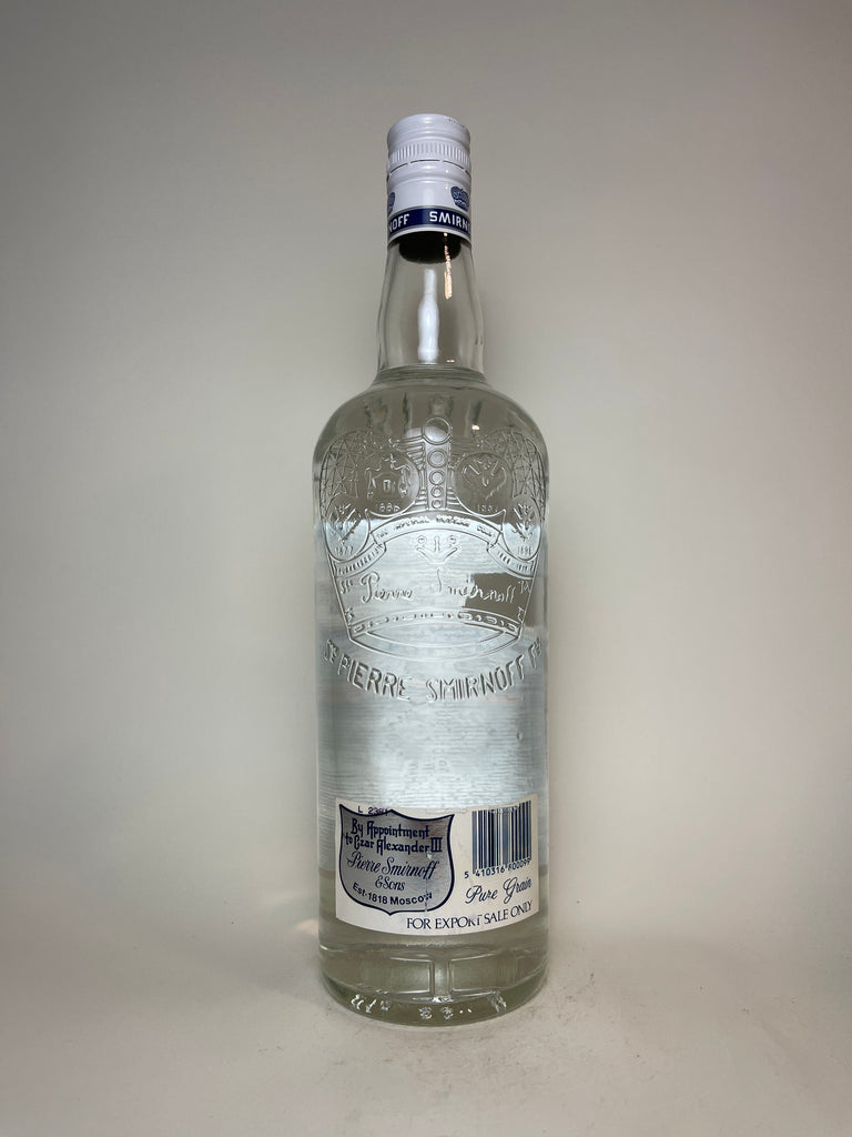 Smirnoff Blue Label Vodka - 1980s (50%, 100cl) – Old Spirits Company