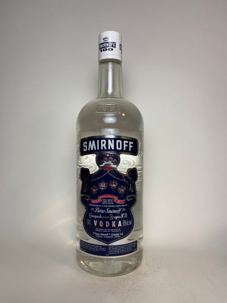 Smirnoff Blue Label Vodka - 1980s (50%, 114cl) – Old Spirits Company