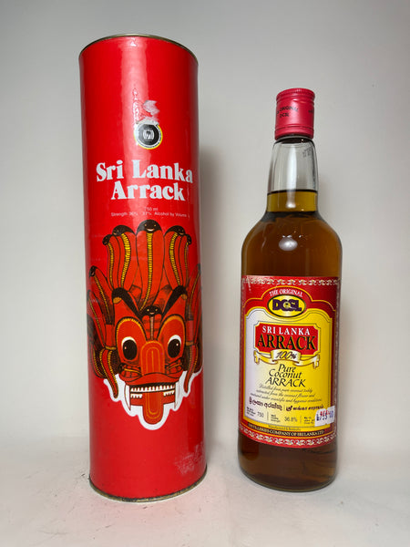 Distilleries Company of Sri Lanka Pure Coconut Arrack - 1990s (36.8% ...