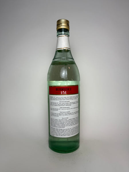 J. Armundo Bermudez's Red Label 151 White Dominican Rum - 1970s (75.5% ...