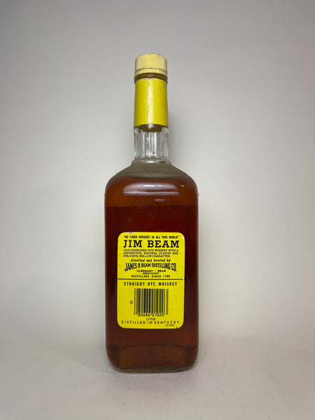 Jim Beam Yellow Label Kentucky Straight Rye Whiskey - Bottled 1985 (AB ...