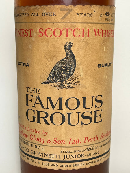 Matthew Gloag The Famous Grouse 7YO Blended Scotch Whisky - 1960s (43% ...
