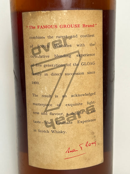 Matthew Gloag The Famous Grouse 7YO Blended Scotch Whisky - 1960s (43% ...