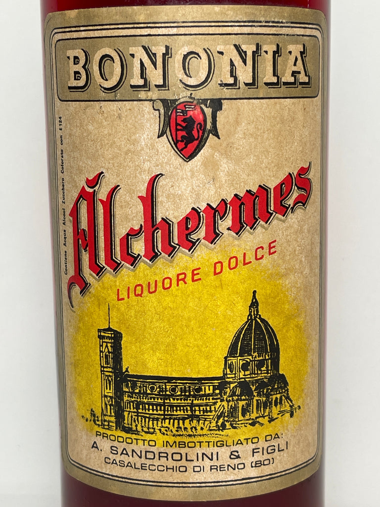 A. Sandrolini Bononia Alchermes Liquore Dolce - 1960s (ABV Not Stated ...