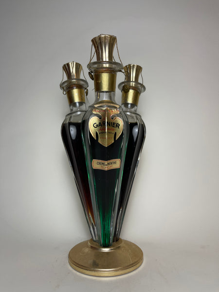 P. Garnier Three Compartment Liqueur Bottle (Flacon Trio) (Crème de Me ...