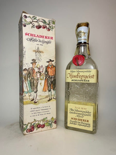 Alfred Schladerer Himbeergeist - 1970s (45%, 70cl) – Old Spirits Company
