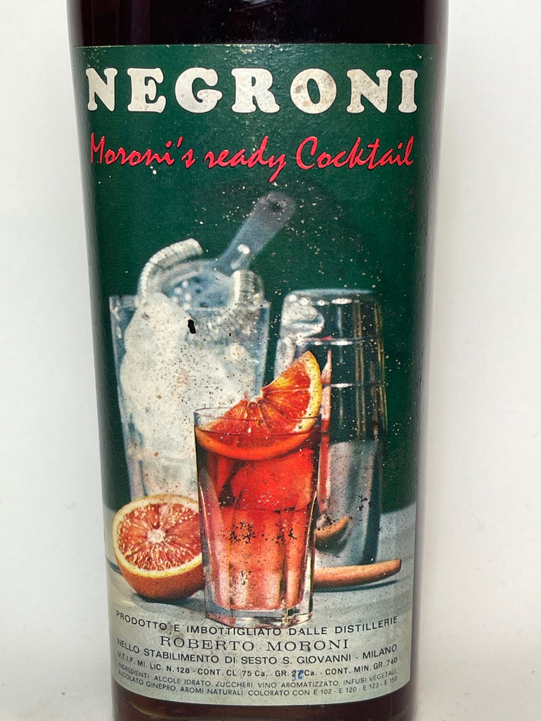 Roberto Moroni Negroni Cocktail - 1960s (30%, 75cl) – Old Spirits Company