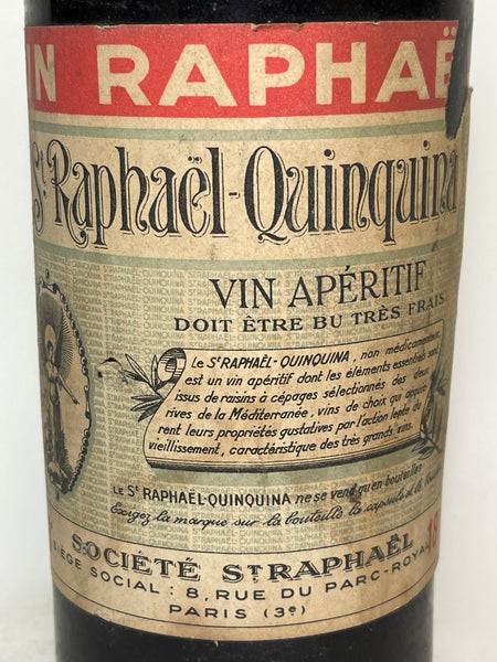 St Raphael-Quinquina Rouge Aperitif - Dated 1952 (18%, 100cl) – Old ...