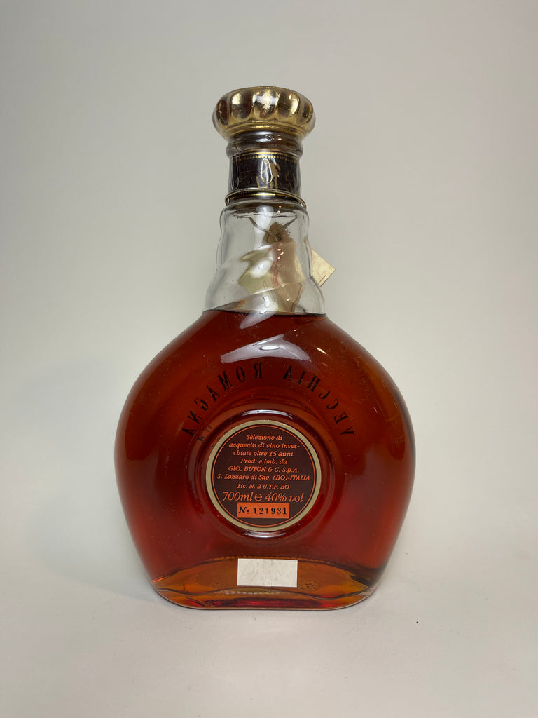 Giovanni Buton's Vecchia Romana 15YO Italian Grape Brandy - 1990s (40% ...