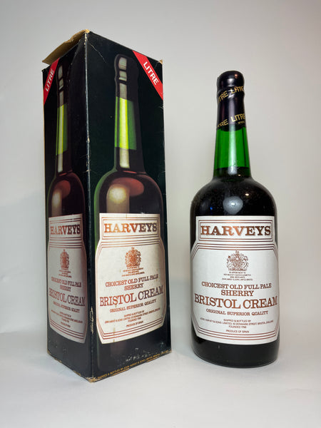 Harvey's Bristol Cream Choicest Old Full Pale Sherry - 1970s (ABV Not ...