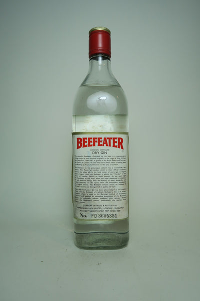 James Burrough's Beefeater London Dry Gin - 1970s (40%, 75cl) – Old ...