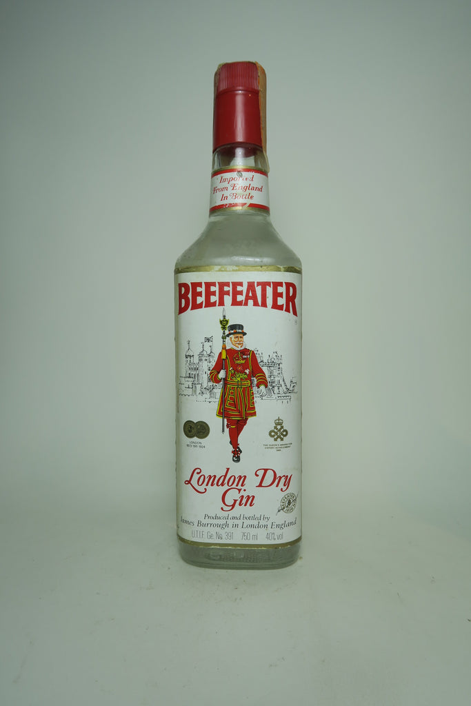James Burrough's Beefeater London Dry Gin - c. 1985 (40%, 75cl) – Old ...