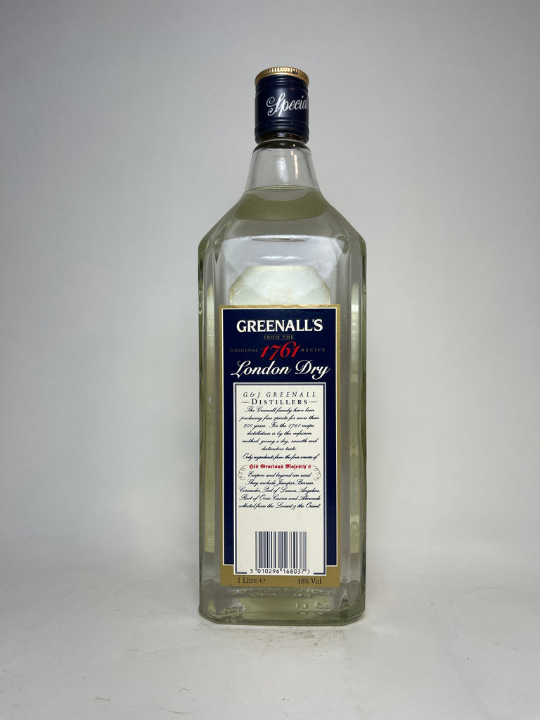 Gilbert & John Greenall Ltd's 1761 London Dry Gin - 1980s (48%, 100cl ...