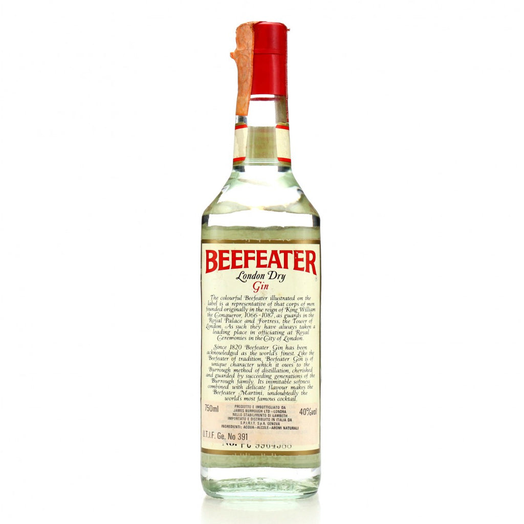 James Burrough's Beefeater London Dry Gin - c. 1976 (40%, 75cl) – Old ...