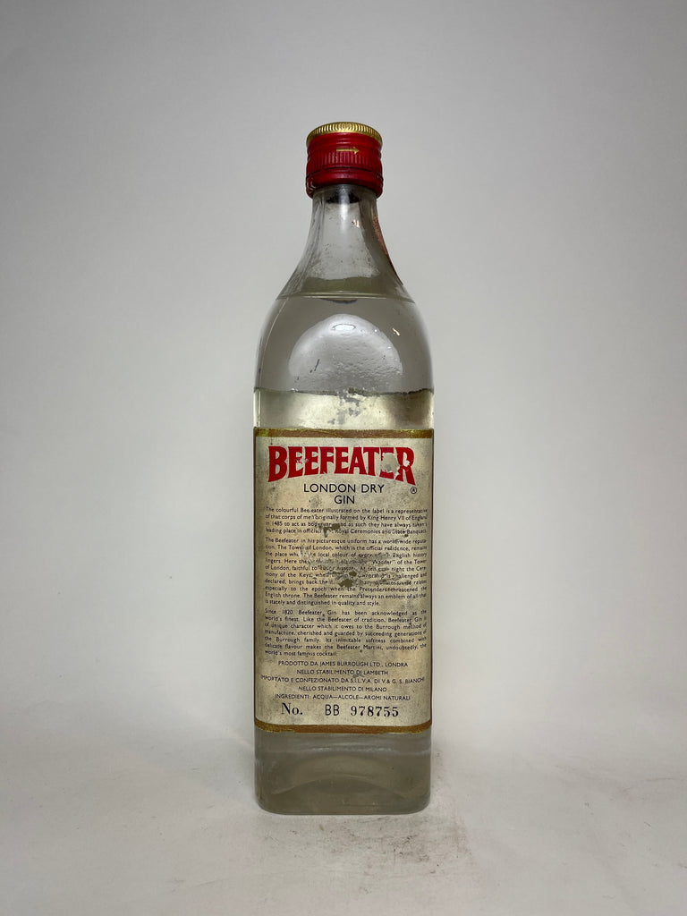 James Burrough's Beefeater London Distilled Dry Gin - c. 1966 (43%, 75 ...