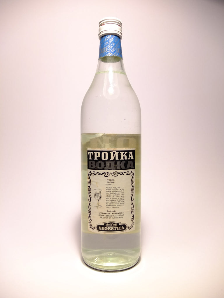 Segestica Troika Yugoslavian Vodka - 1970s (40%, 100cl) – Old Spirits ...