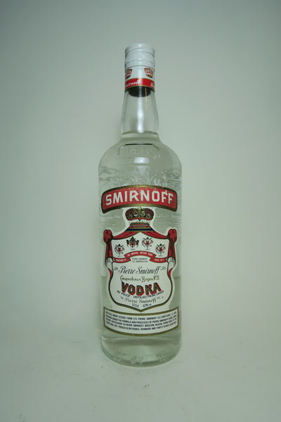 Smirnoff Red Label Vodka - 1980s (40%, 100cl) – Old Spirits Company