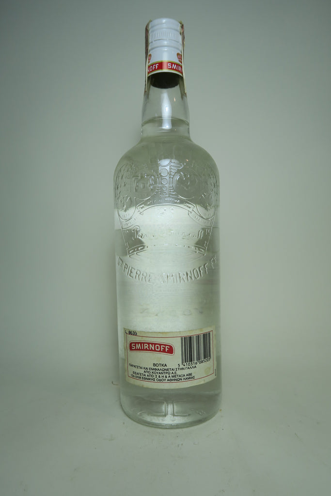Smirnoff Red Label Vodka - 1980s (40%, 100cl) – Old Spirits Company
