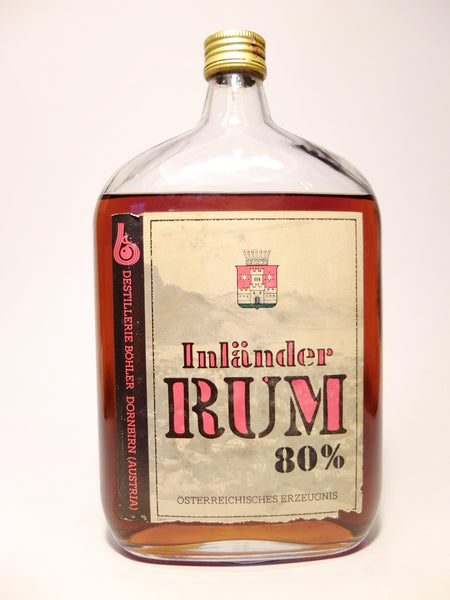 Inländer Rum - 1960s (80%, 100cl) – Old Spirits Company