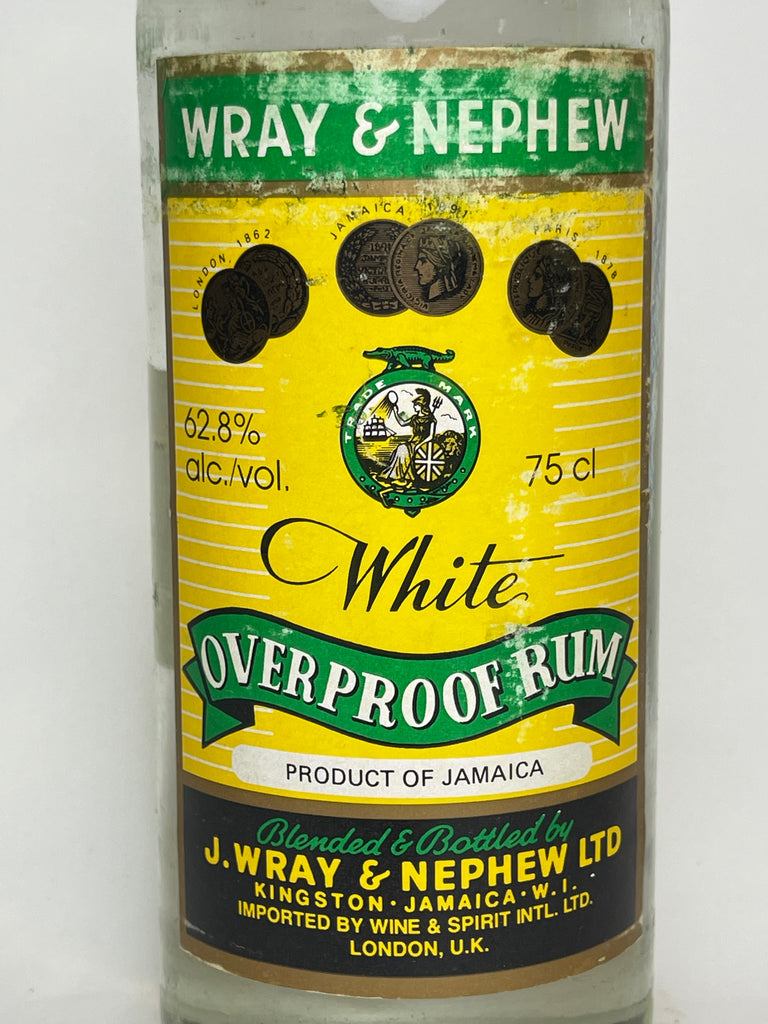 J. Wray & Nephew's White Overproof Jamaican Rum - 1980s (63%, 75cl ...