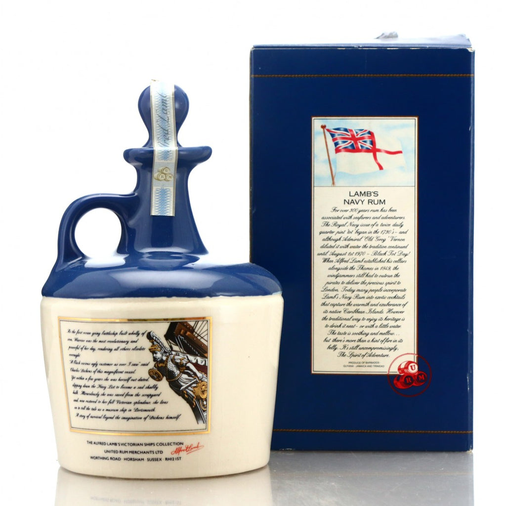 Lamb's Navy Rum HMS Warrior Flagon - 1980s (40%, 75cl) – Old Spirits ...