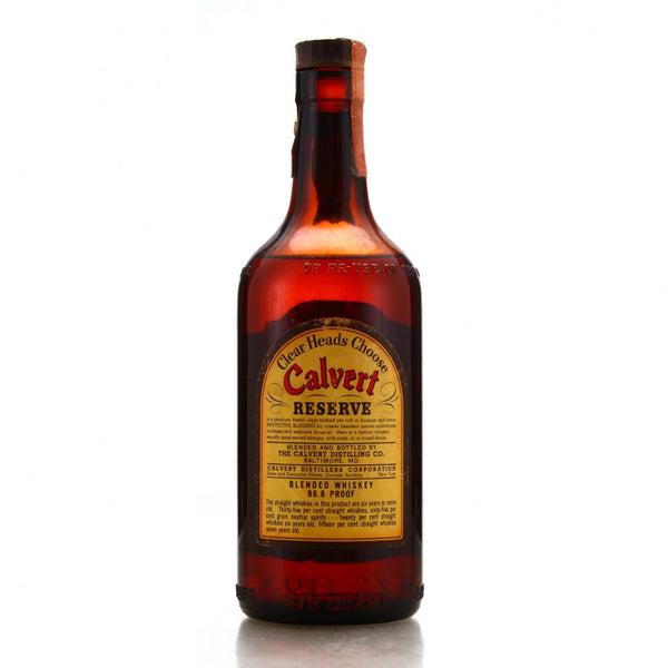 Calvert Reserve Blended American Whiskey - Bottled 1942 (43.4%, 75.7cl ...
