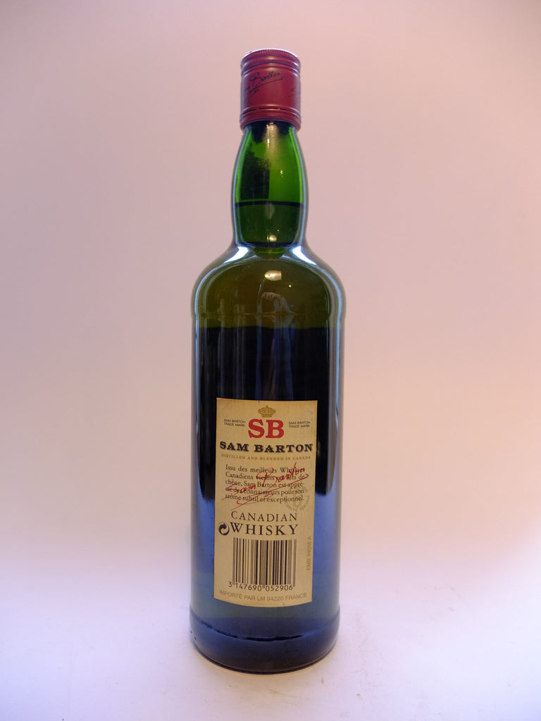 Sam Barton 5YO Canadian Whisky - 1990s (40%, 70cl) – Old Spirits Company