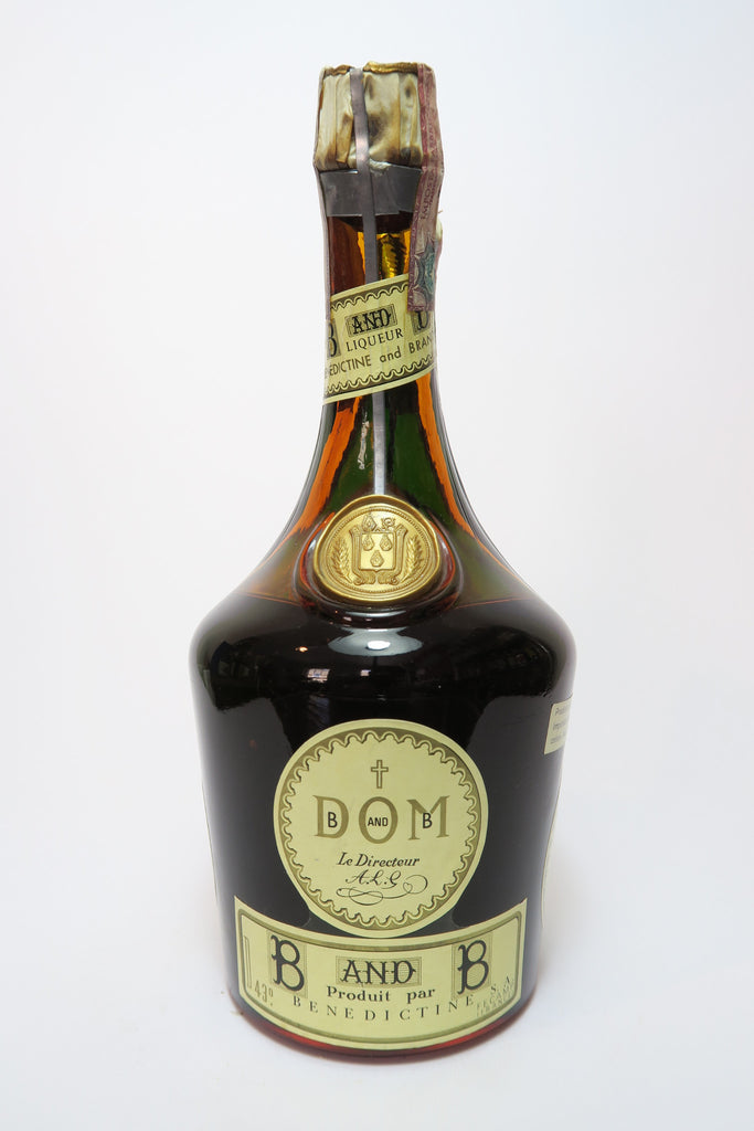 Bénédictine Couple "B&B" and "D.O.M" Bottle - 1970s (43%, 75cl) – Old ...