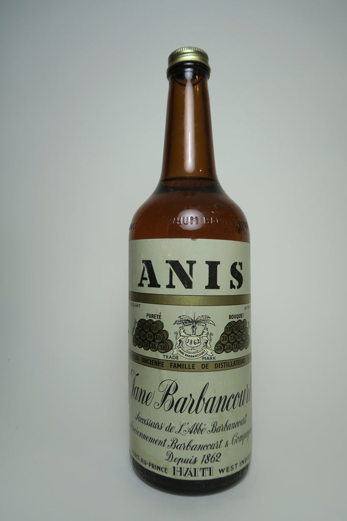 Jane Barbancourt Anis - 1970s (34%, 75.7cl) – Old Spirits Company