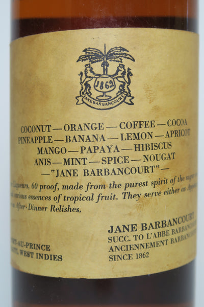 Jane Barbancourt Anis - 1970s (34%, 75.7cl) – Old Spirits Company