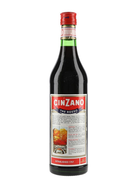 Cinzano Sweet Red Vermouth - 1970s (16%, 75cl) – Old Spirits Company