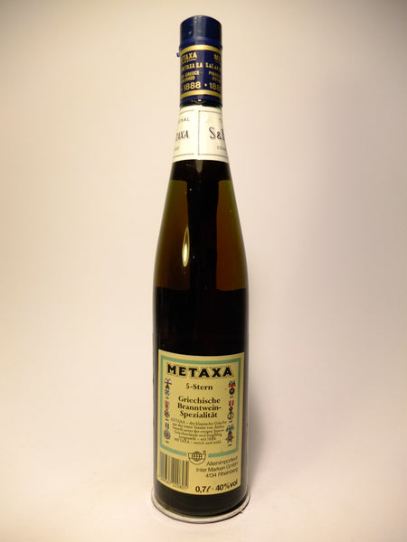 Metaxa 5* Greek Brandy - 1970s (40%, 70cl) – Old Spirits Company