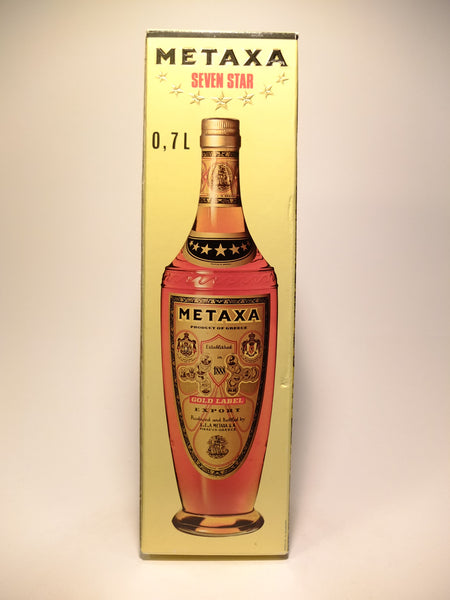 Metaxa 7* Gold Label Greek Brandy - 1970s (40%, 70cl) – Old Spirits Company