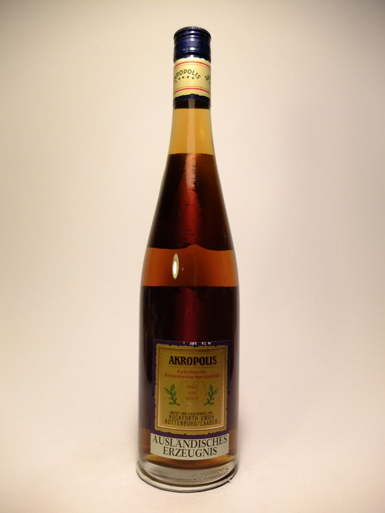 Akropolis 5* Greek Brandy - 1970s (40%, 70cl) – Old Spirits Company
