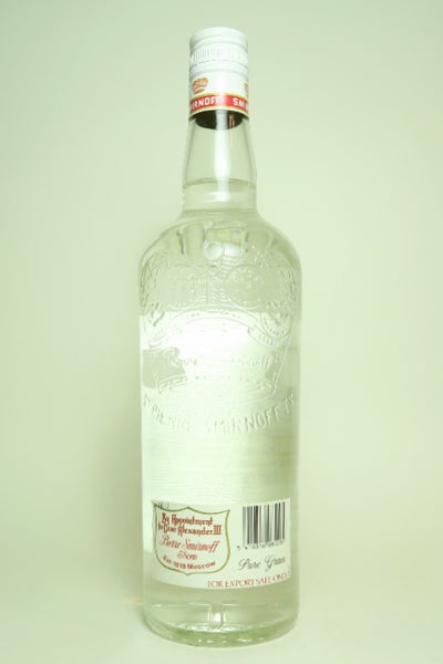Smirnoff Red Label Vodka - 1990s (40%, 100cl) – Old Spirits Company