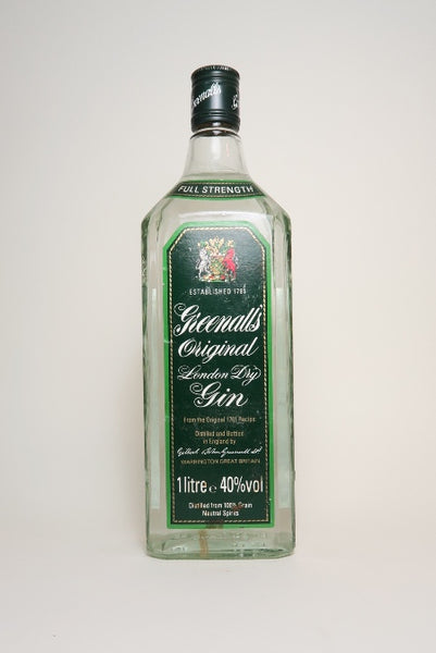 Gilbert & John Greenall's Original London Dry Gin - 1980s (40%, 100cl ...