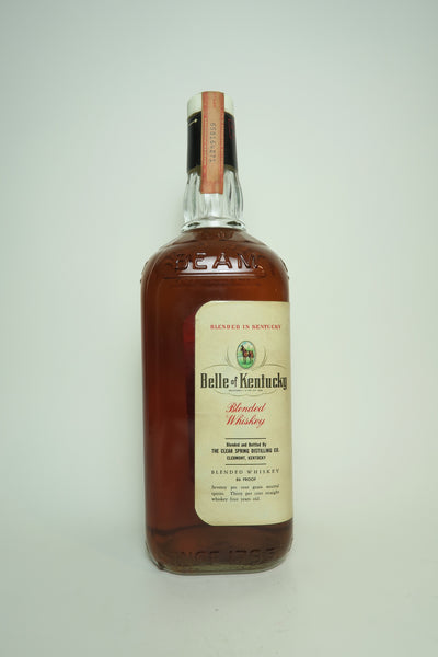 Clear Spring Distilling Co. "Belle of Kentucky" Blended American Whisk ...