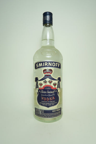 Smirnoff Blue Label Vodka - 1970s (50%, 100cl) – Old Spirits Company